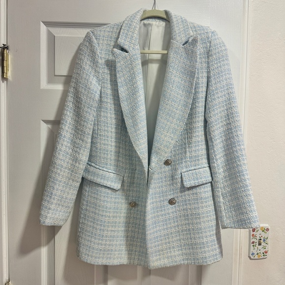 J.ING | Jackets & Coats | Pastel Tweed Longline Blazer | Poshmark